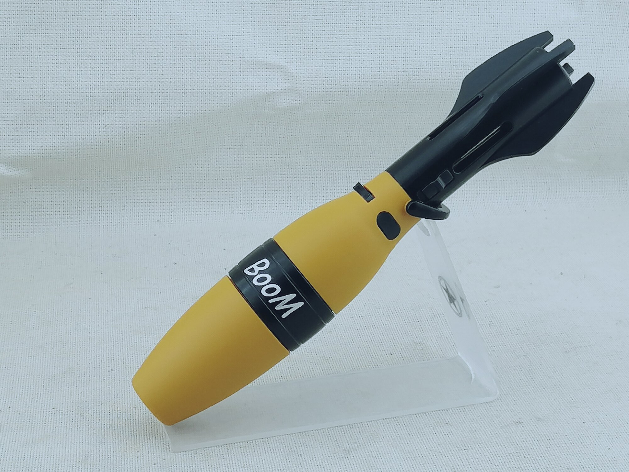 Зажигалка для мангала или камина, турбо-горелка газовая - Бомба Бум-Бум - жёлтая, без газа, НЕ заправлена