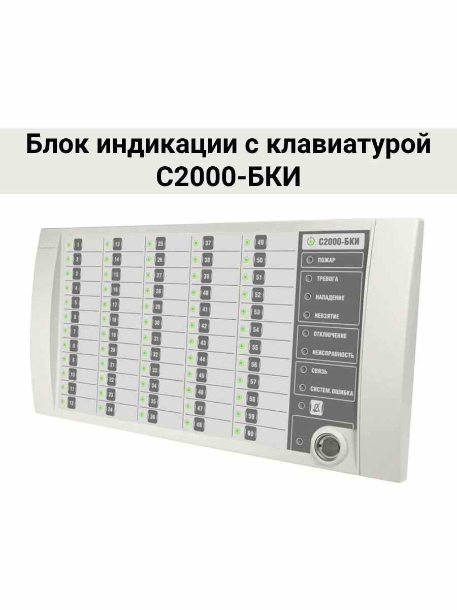 Блок индикации с клавиатурой С2000-БКИ