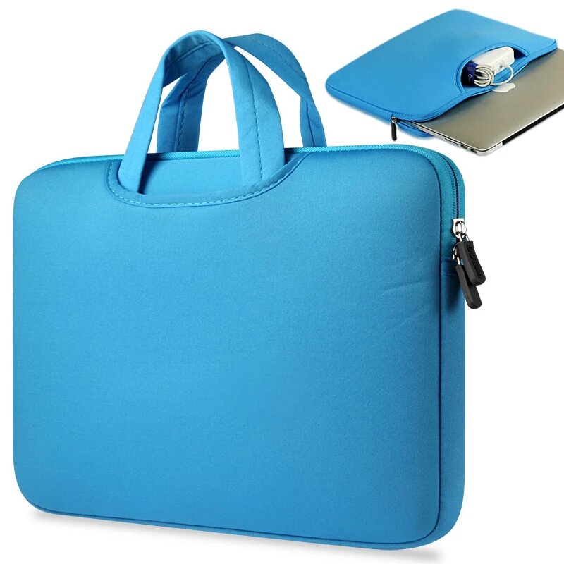 Мягкая сумка для ноутбука AYANJIN For Most Laptop 15.6, Type 3-- Sky Blue