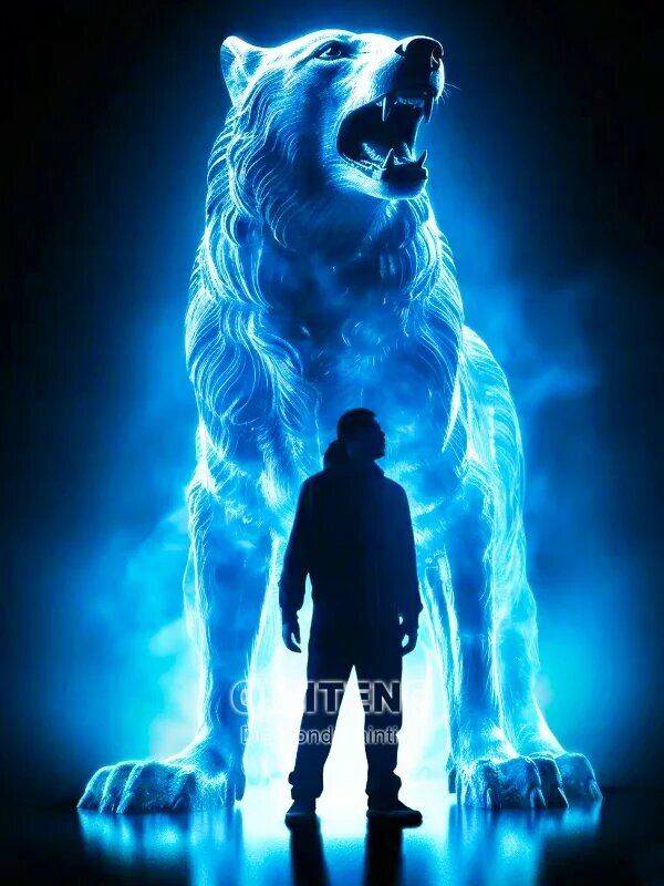 Алмазная живопись "Слон, тигр, лошадь", полный комплект 30x40cm Square, YH-555