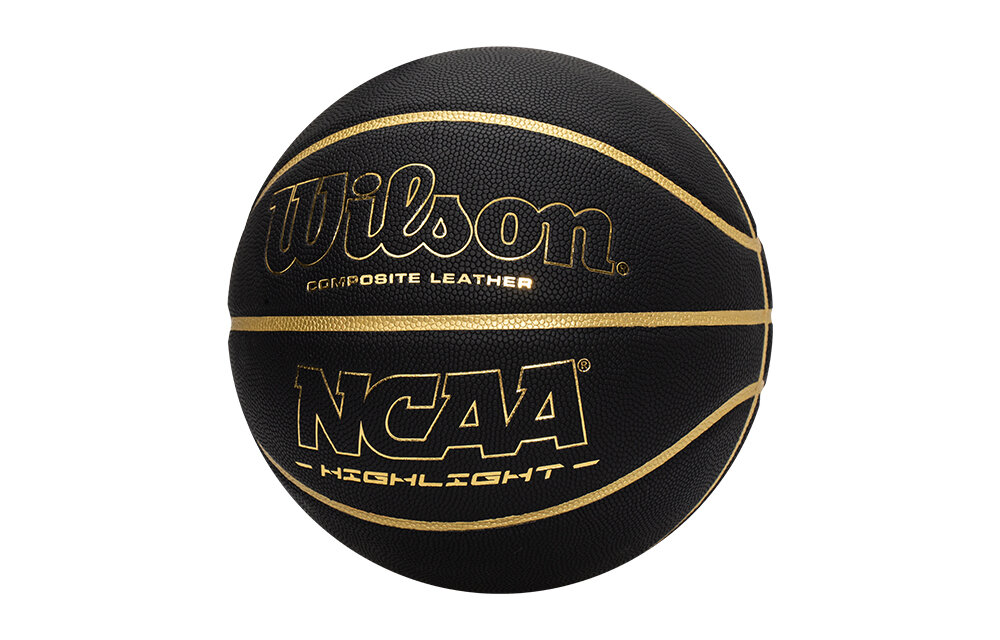 Баскетбольный мяч унисекс Wilson NCAA Collection PU для тренировок, черный, Size 7