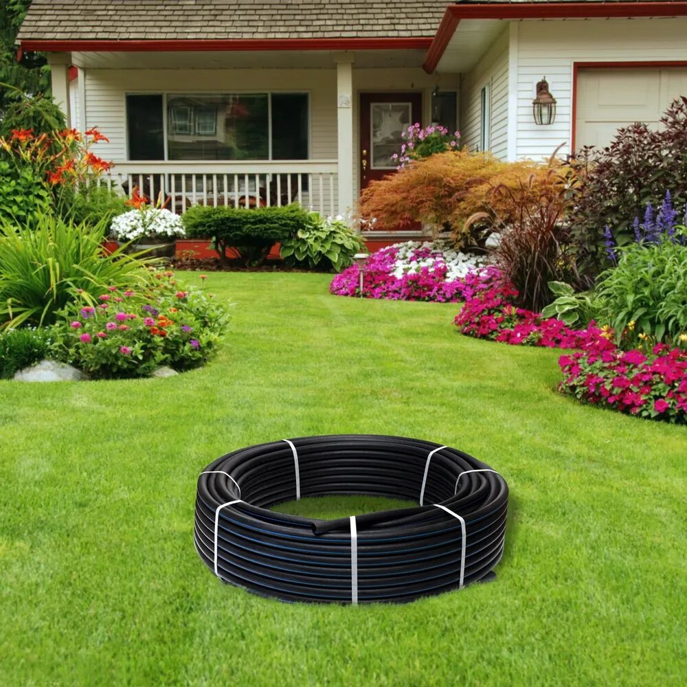 Труба RTP ПНД 25 мм x 2 мм x 100 метров водопроводная питьевая напорная ПЭ100, PN12, SDR 13.6