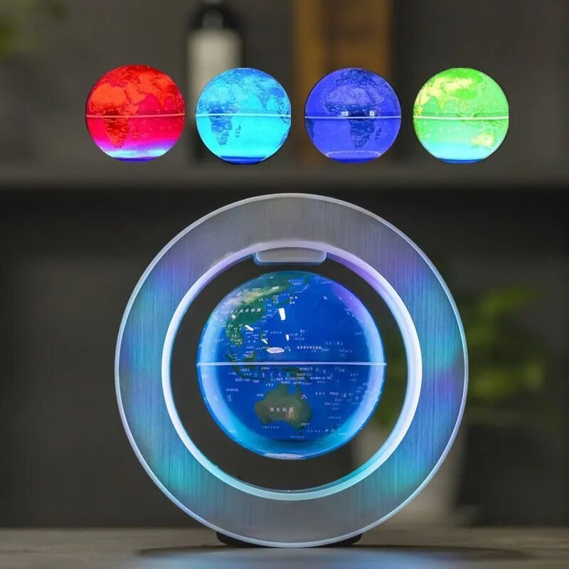 Глобус Интерактивный LED, Плавающий Глобус, Цвет Синий — фото 1