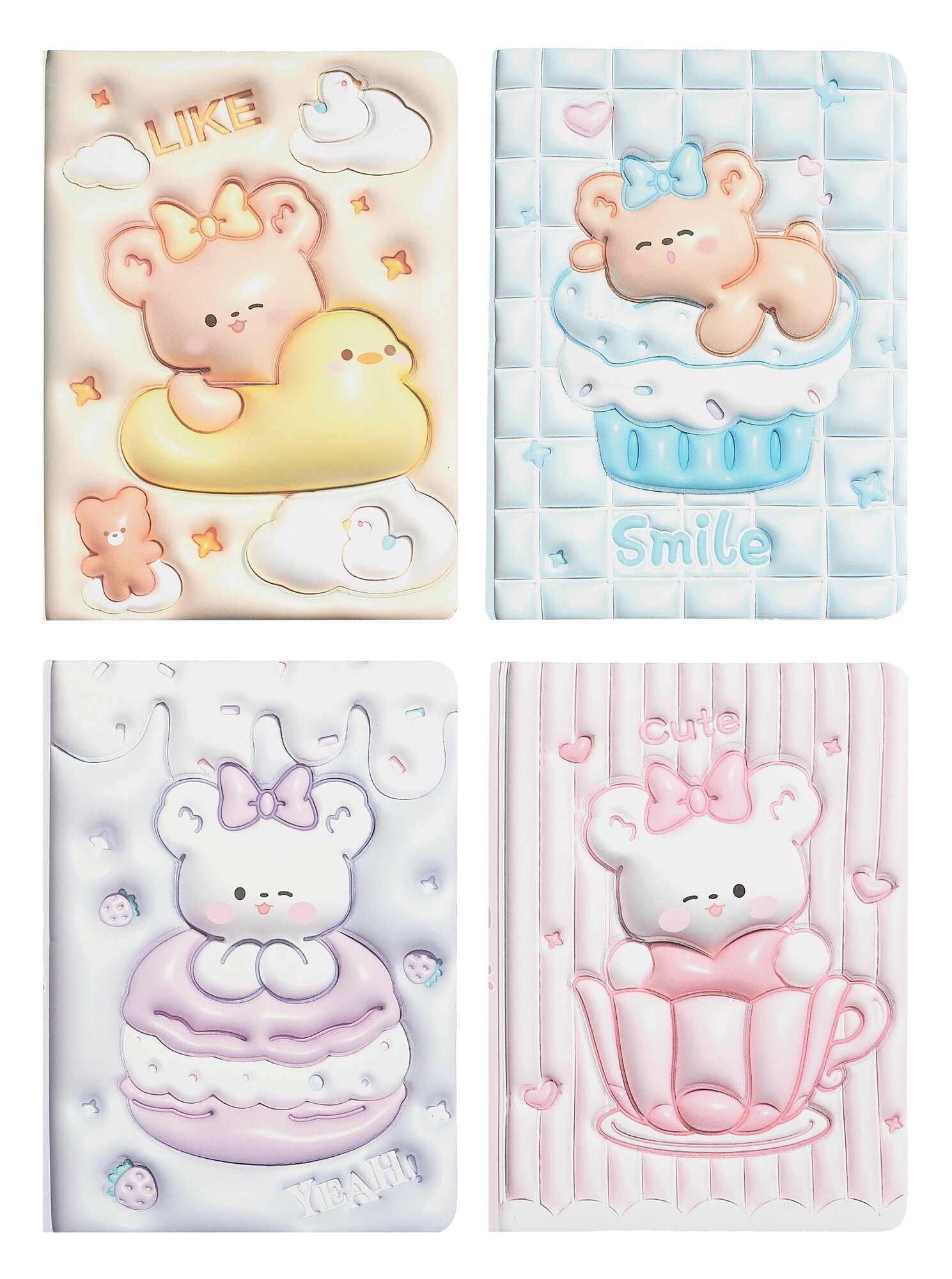 Записная книжка «Sweet Kawaii 3D» А6, 96 листов в линейку, в ассортименте