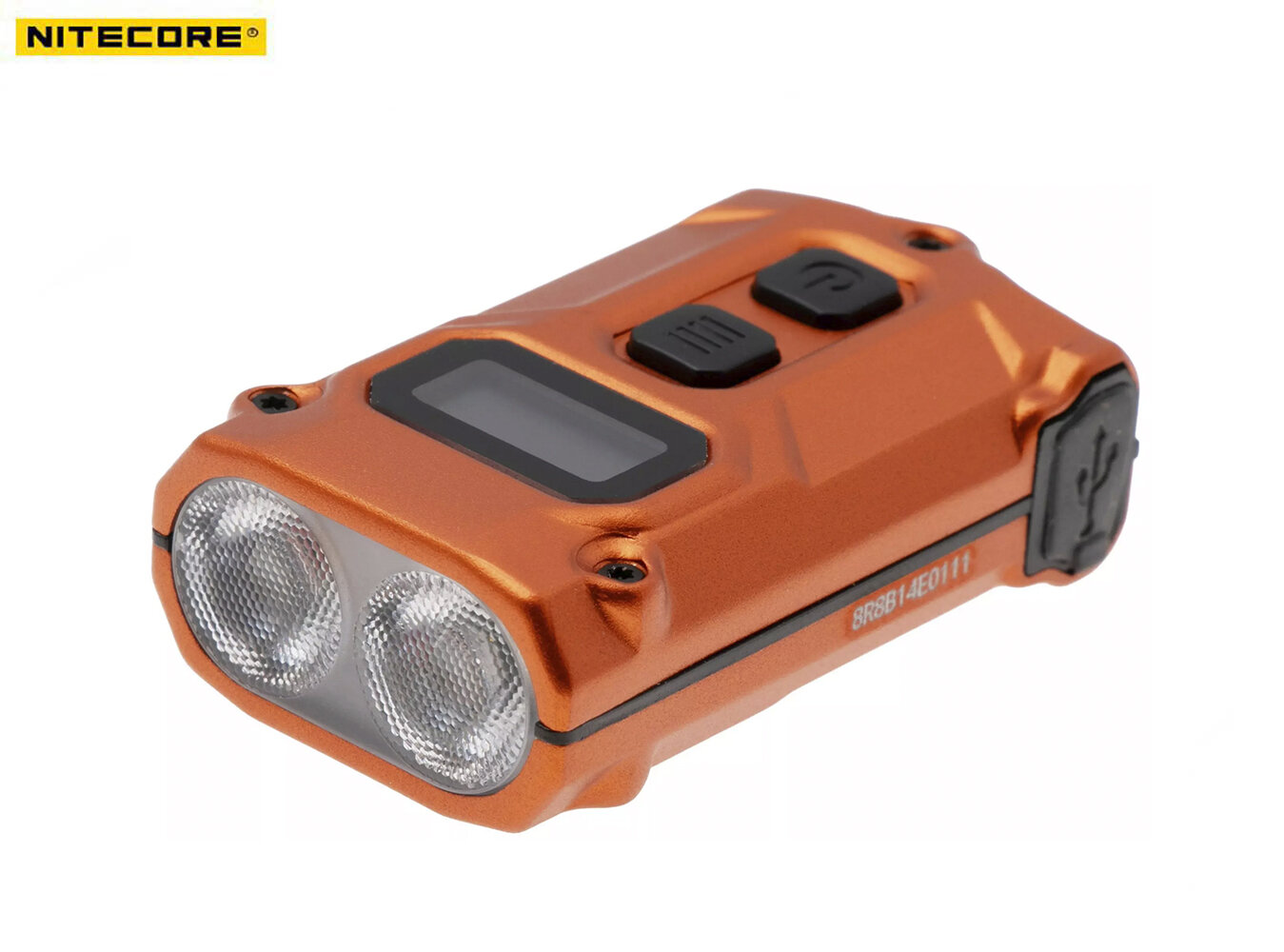 Фонарь брелок Nitecore TINI 3 Orange, Li-ion 330 mAh, NiteLab MCT UHE, 90 метров, 600 люмен (Комплект)