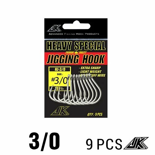 JK Рыболовные крючки 4X Heavy для морской воды HJ-3l0
