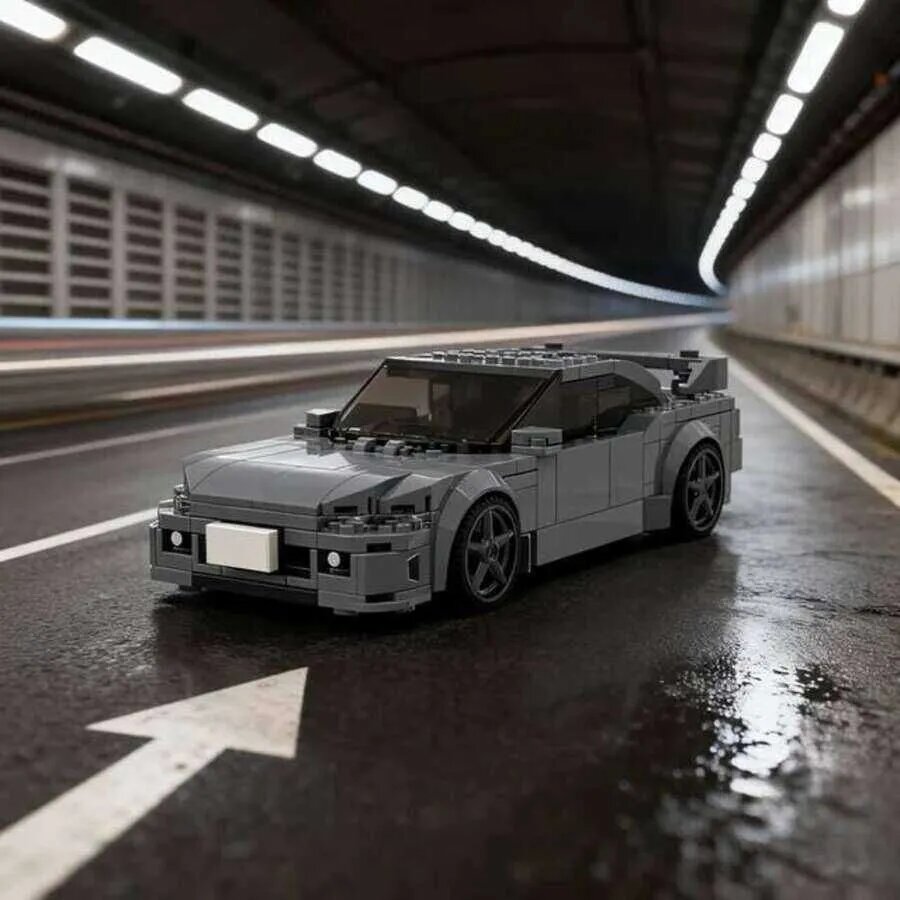MOC JDM ICONS Nissan Silvia Spec R Городской набор строительных блоков
