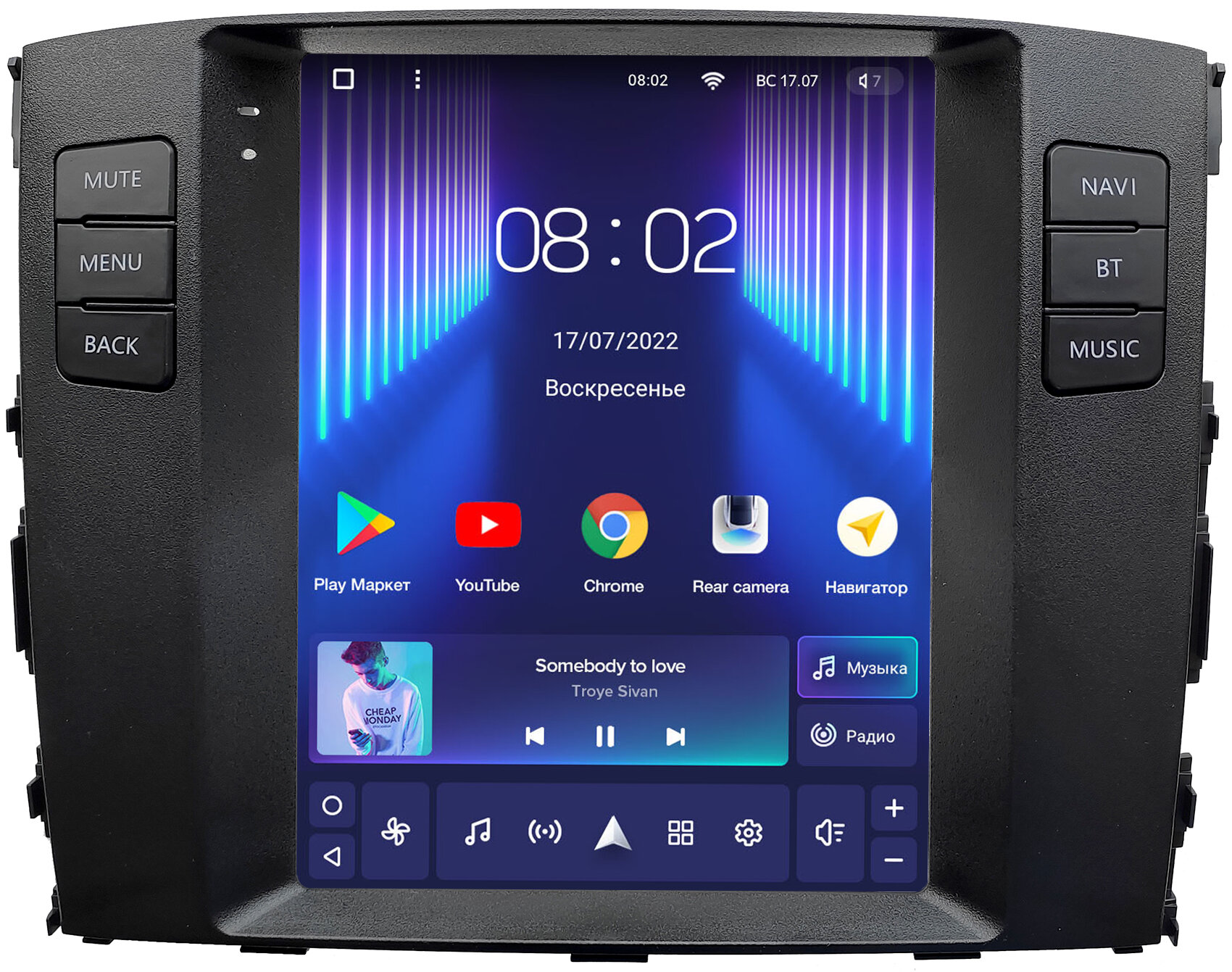 Штатная магнитола Mitsubishi Pajero 4 2006-2024 (без Rockford) Teyes TPRO 2 DS (Tesla) 9.7" 3/32 RM-1312-102 Android 10 (4G-SIM, DSP, QLed)