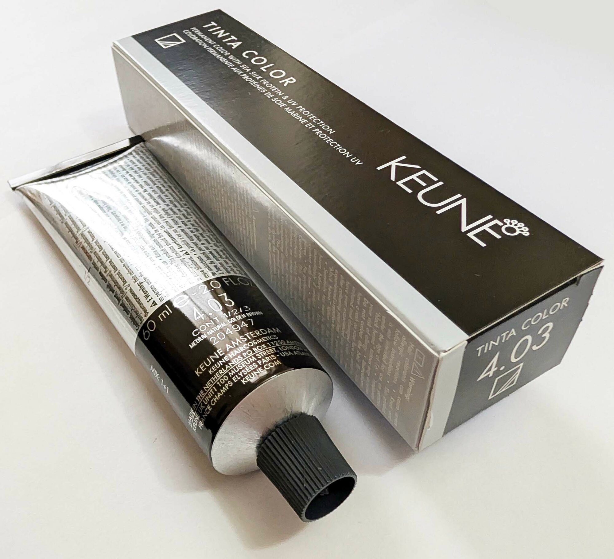 Keune Tinta Color 4.3 Средний Золотистый Шатен Стойкая краска для волос 60 мл
