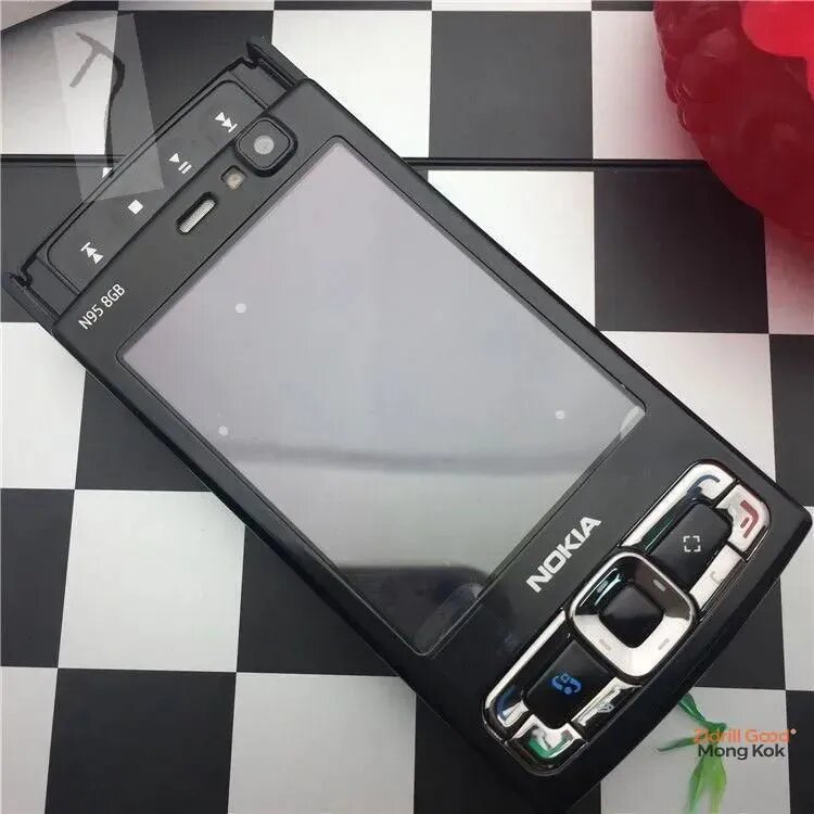 Nokia N95 8GB Mobile Phone Slider 3G для пожилых людей черный, черный матовый