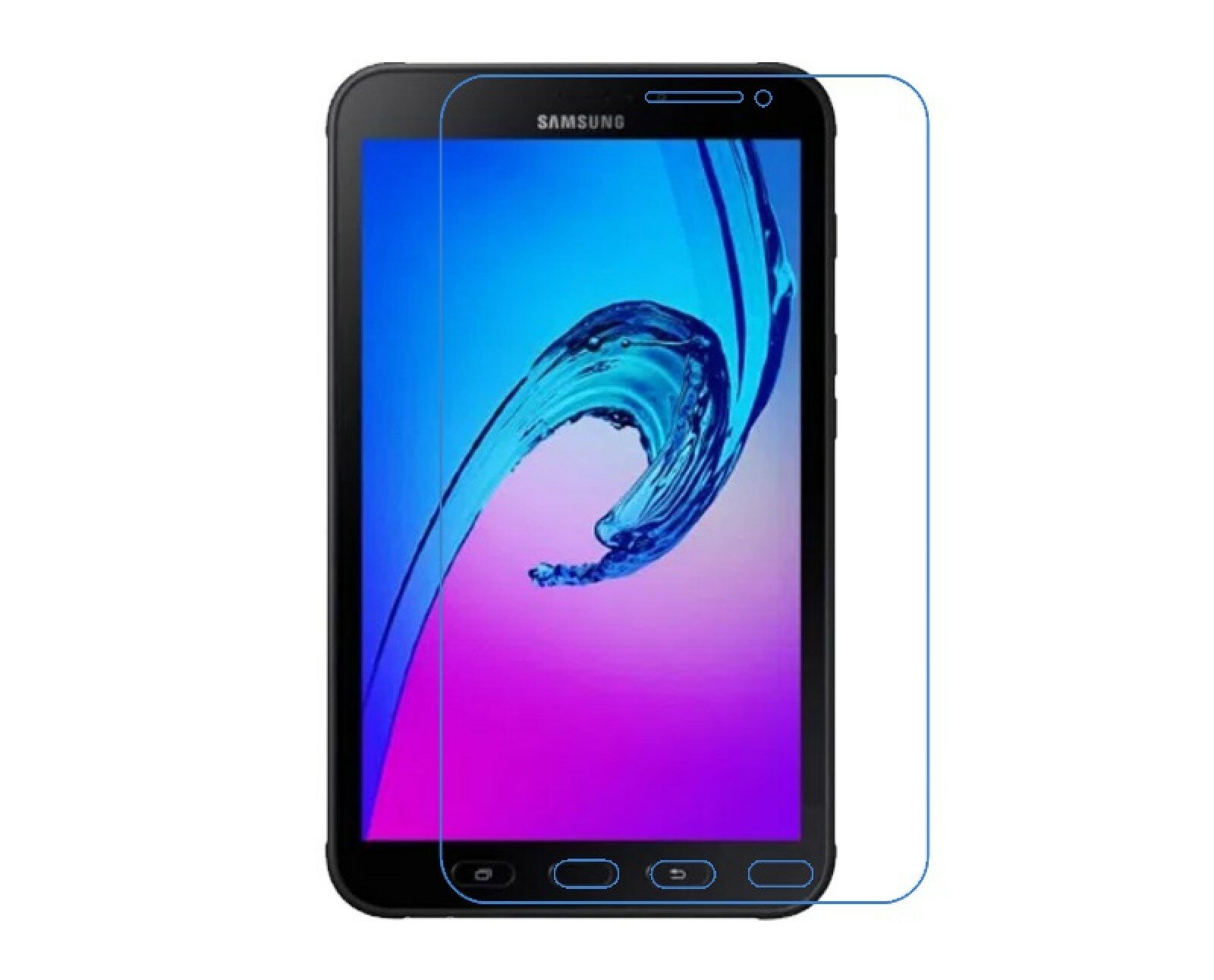 Защитная пленка MyPads для планшета Samsung Galaxy Tab Active 2 SM-T390/SM-T395 глянцевая