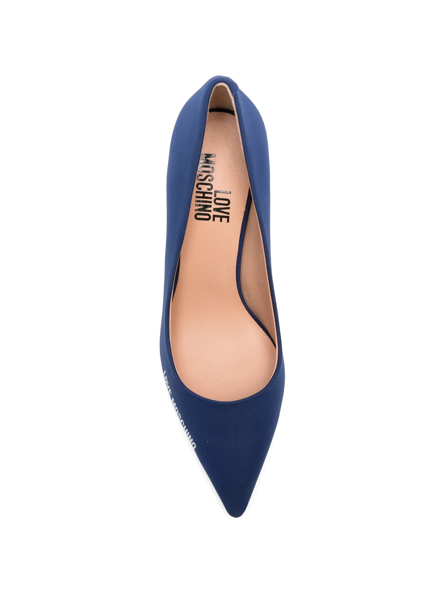 Туфли LOVE MOSCHINO Logo-print pumps, размер 36, blue — фото 1