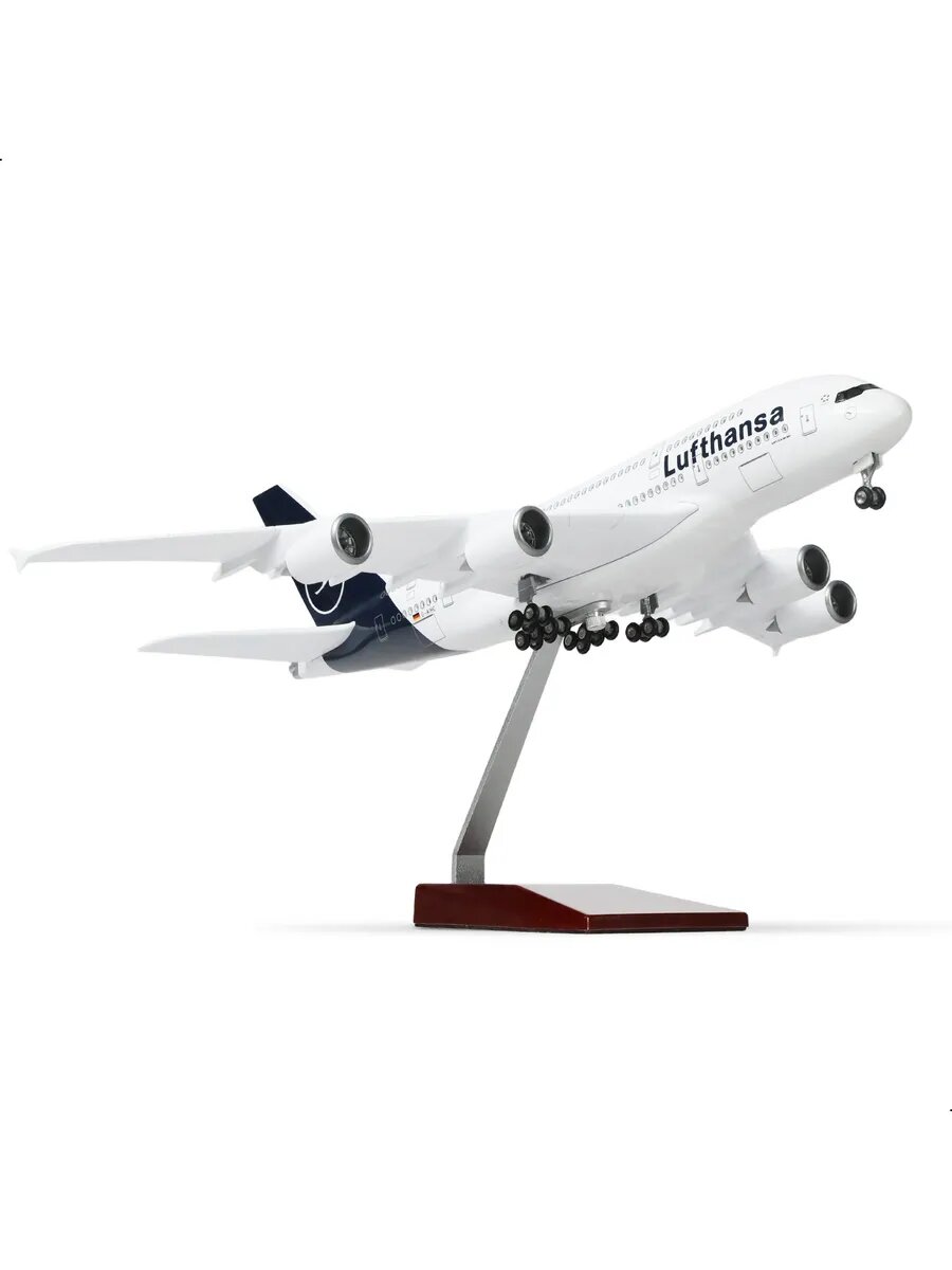 Модель A380 Blue Turtle 1:400 14см металл