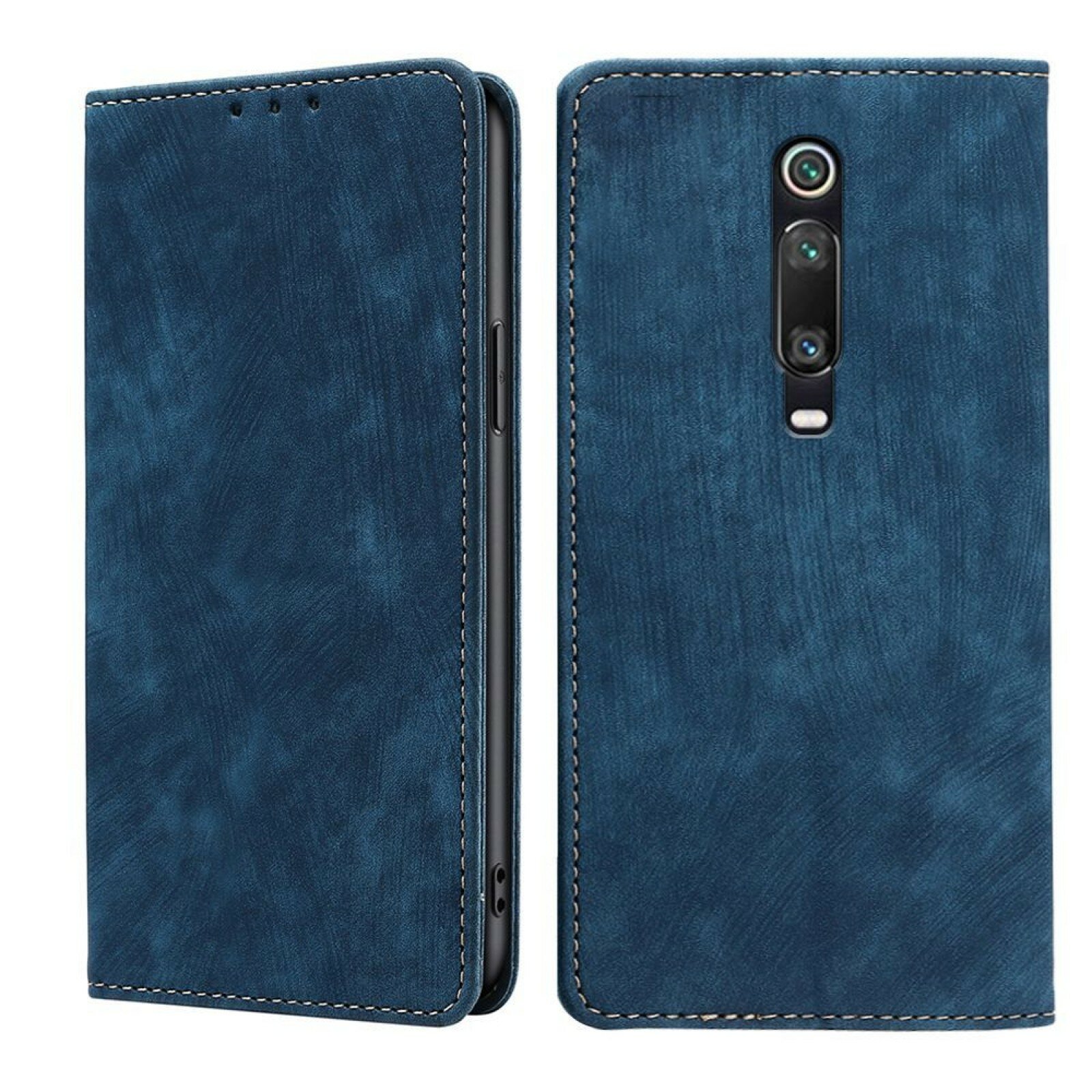 Чехол-книжка MyPads для Xiaomi Redmi K20/K20 Pro и Mi 9T/9T Pro с магнитным креплением, синий