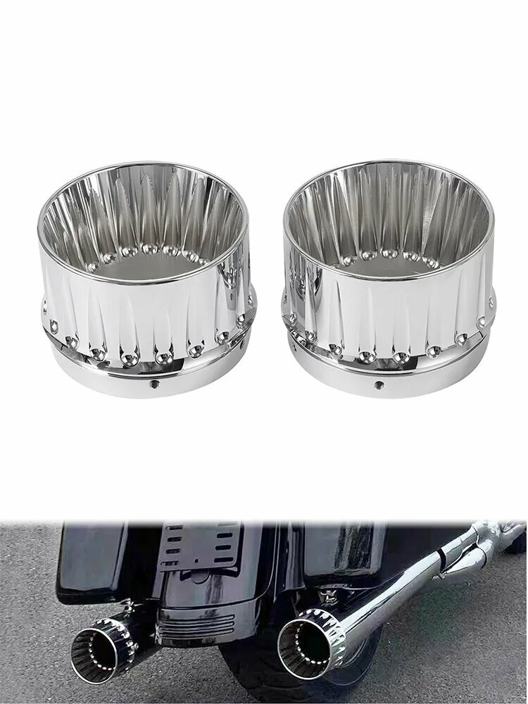 Насадка на глушитель, диаметр 70 мм, длина 108 мм арт. MP086