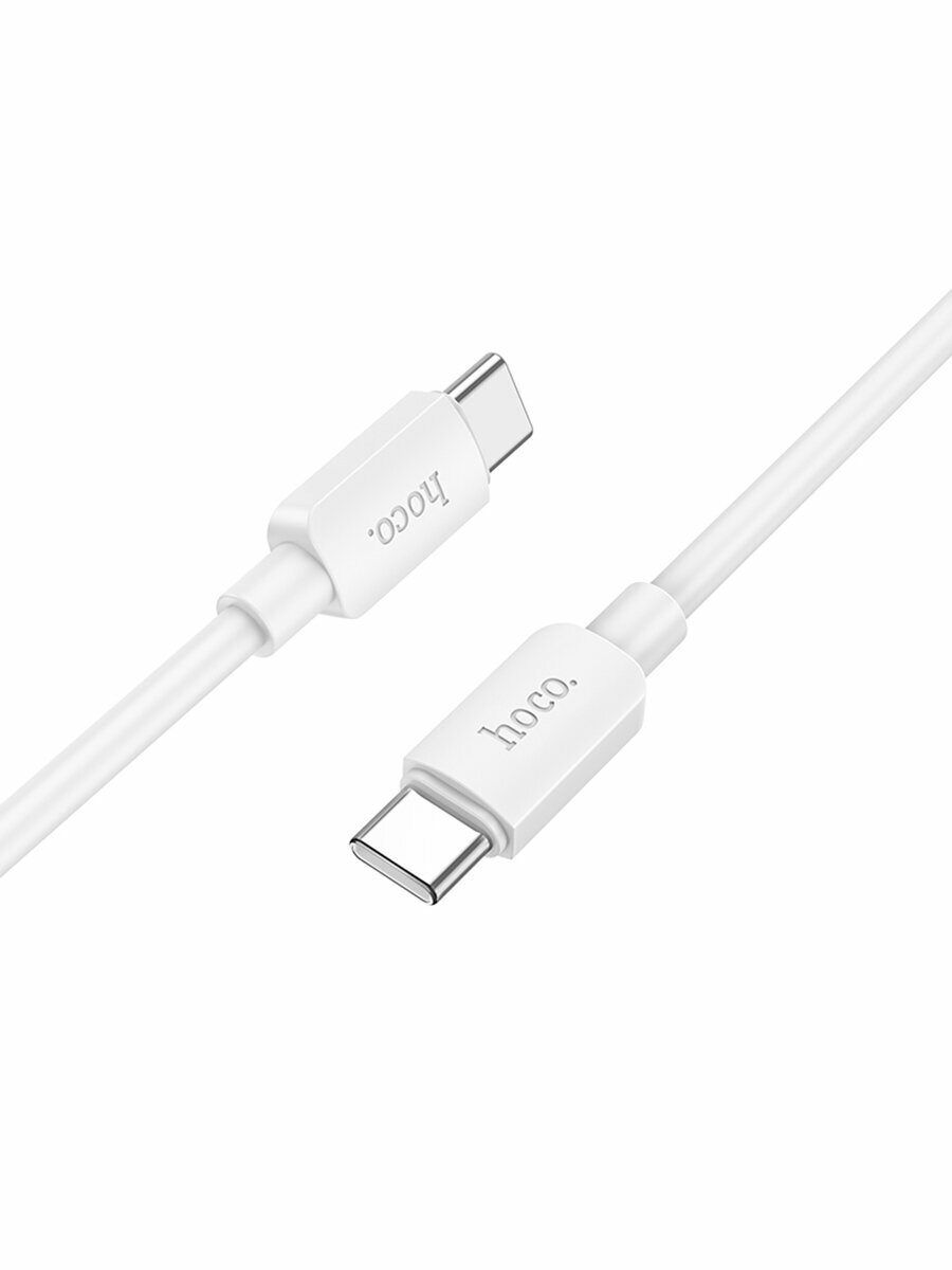 Кабель зарядный type-c type-c мощный HOCO X96 с пропускной мощностью 60W, длина 1 метр белый