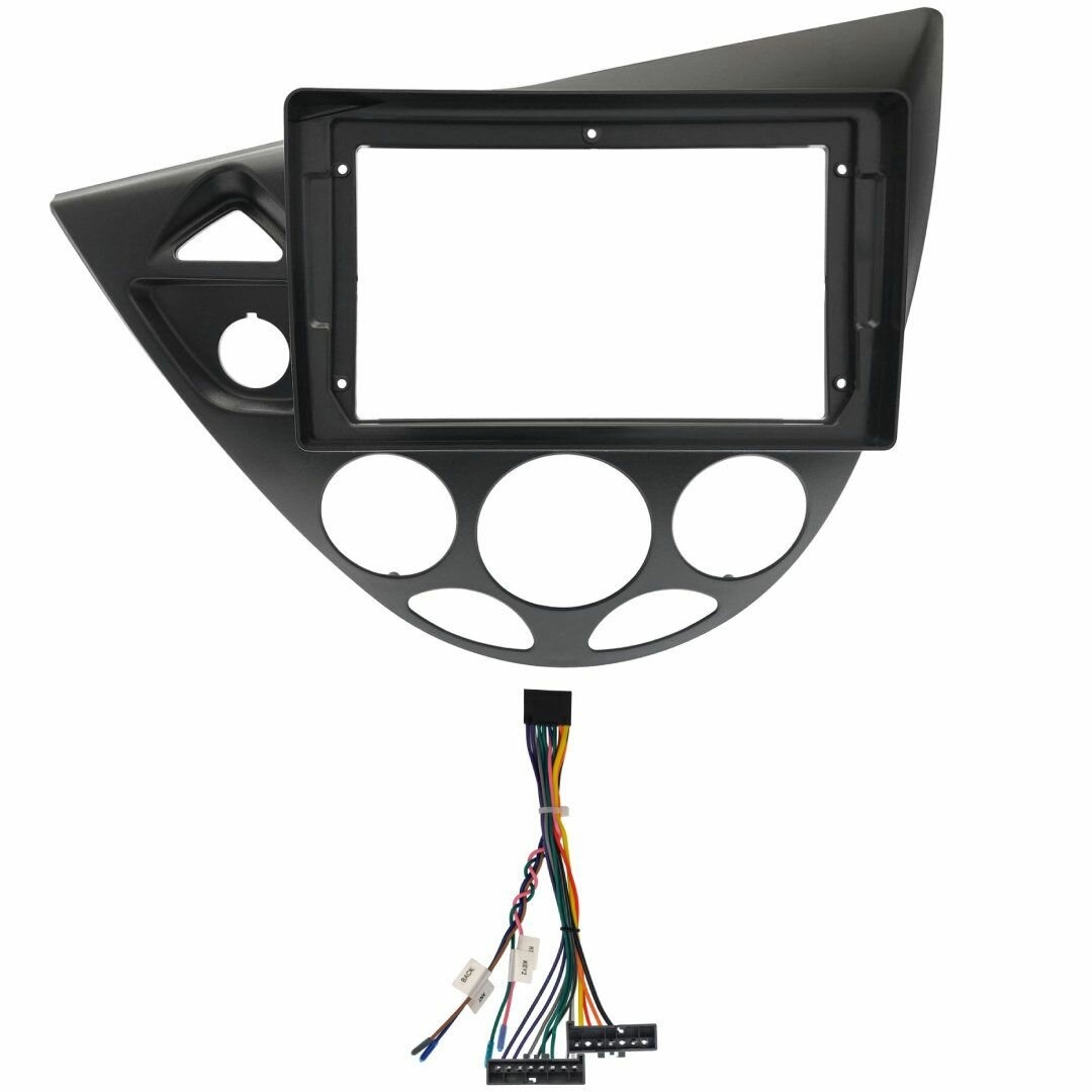 Рамка переходная Ford Focus 1998 - 2005 для 9" магнитолы + проводка / Wide Media