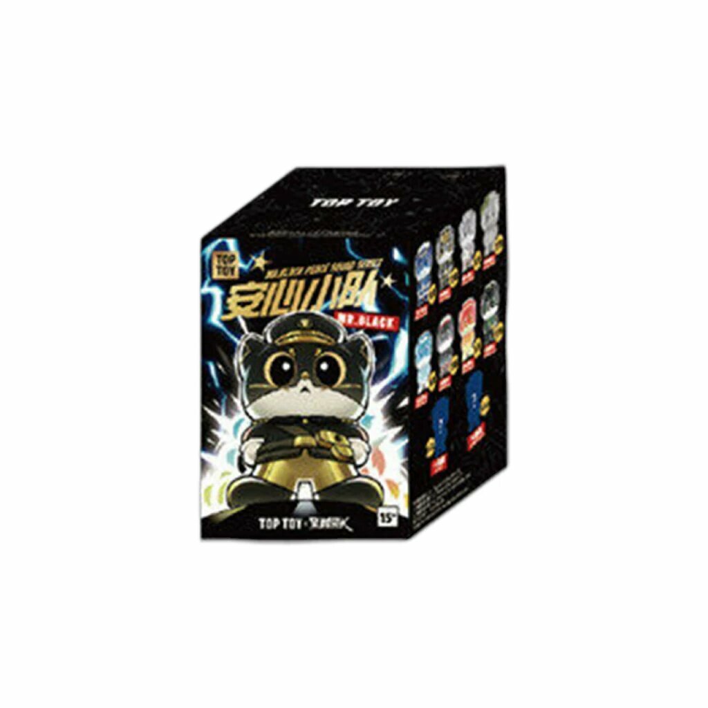 TOPTOY Черный Кот Полицейский Командир Отряда Миротворчества Подвеска-сюрприз Коллекционная Фигурка-игрушка