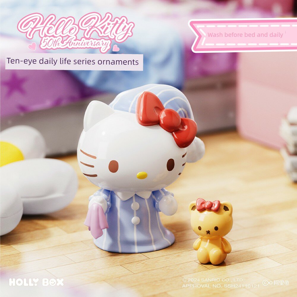 Серия милых фигурок Sanrio Hello Kitty для повседневной жизни, коллекционные фигурки, модные наборы-сюрпризы. Хелло