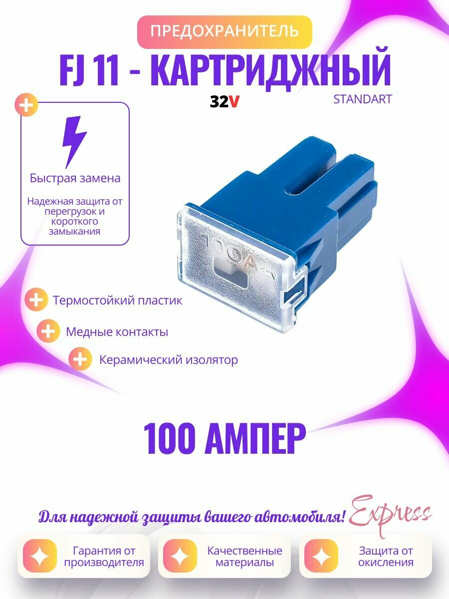 Предохранитель картриджный FJ11 100A