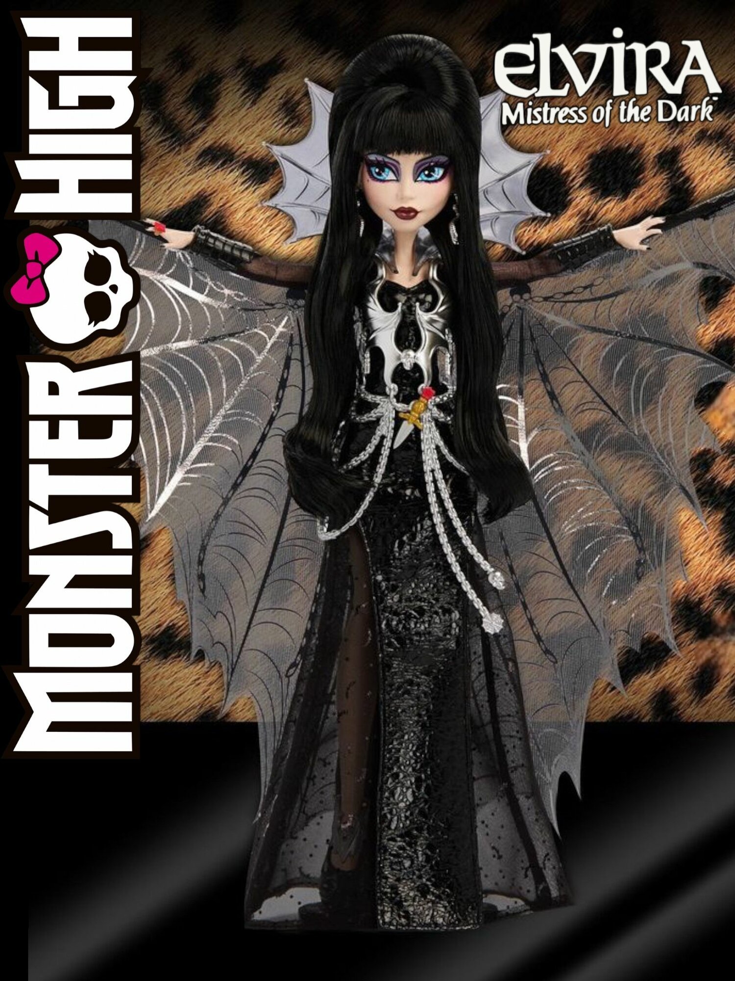 Кукла Monster High Skullector ELVIRA - Монстр Хай Эльвира Повелительница тьмы HYV99
