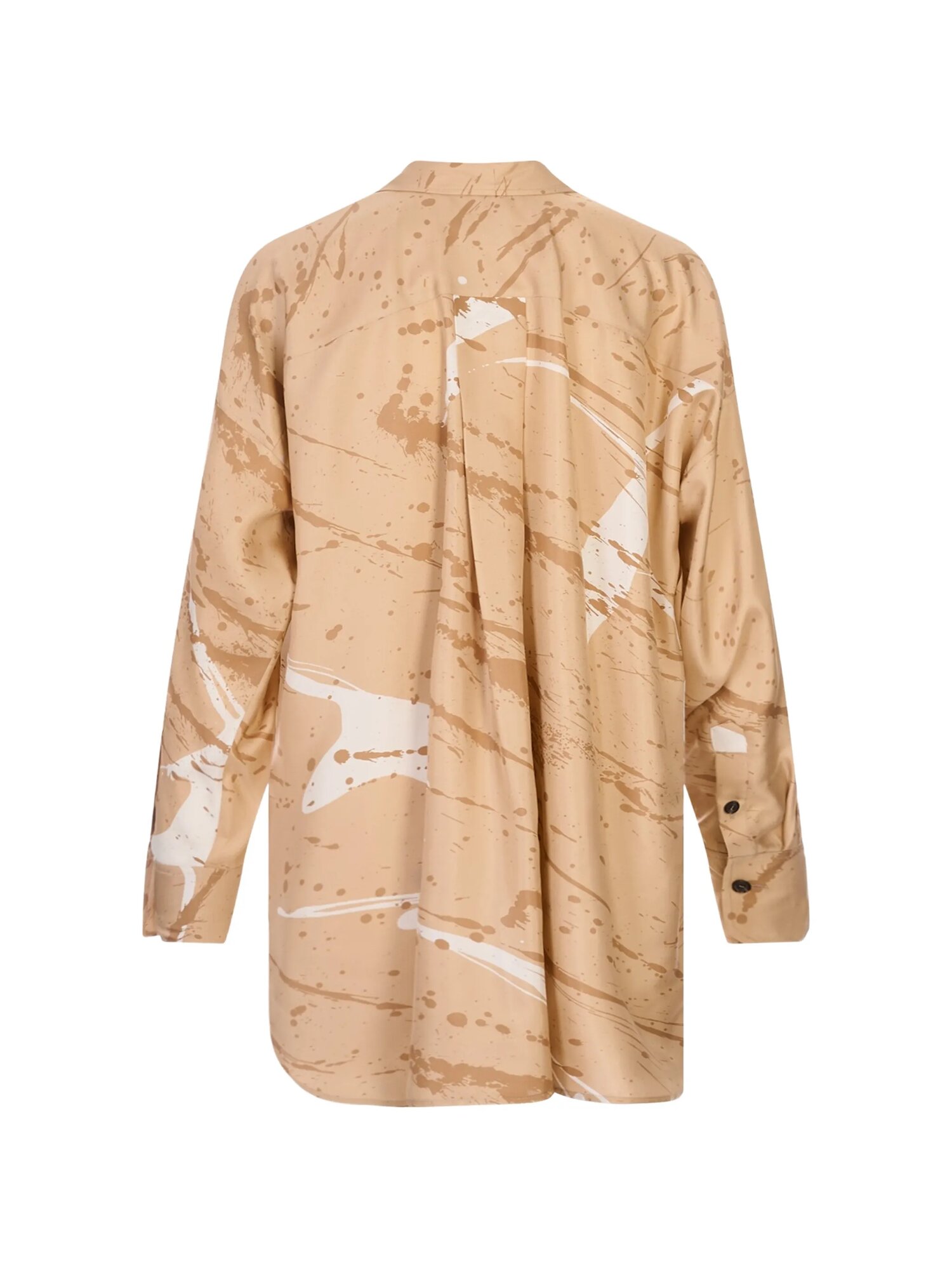 Рубашка Kiton Abstract-print oversized shirt, размер 42, разноцветный — фото 1