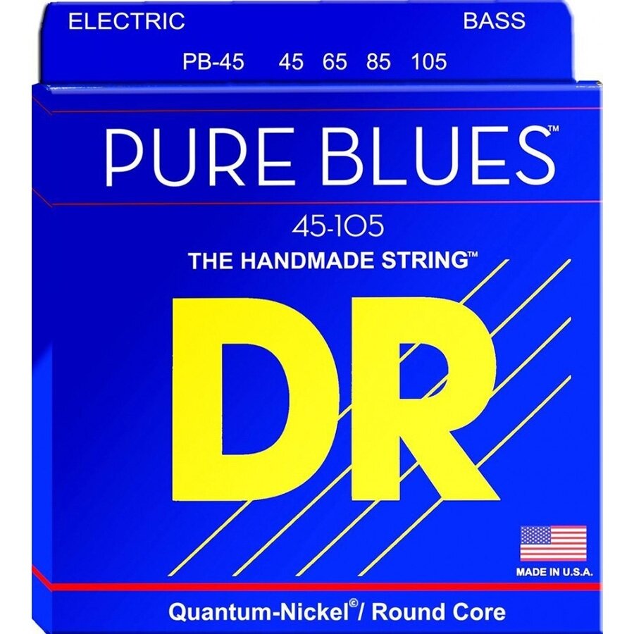 DR PB-45 Pure Blues Quantum-Nickel 45-105 струны для бас-гитары