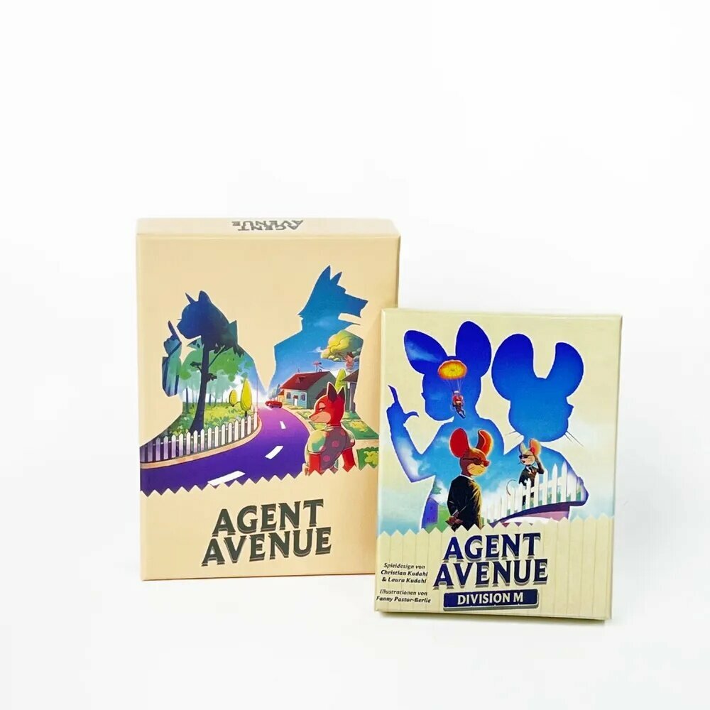 Настольная игра "Agent Avenue Expansion: Division M", классическая стратегия на картах для вечеринок взрослых и семейных сборов.