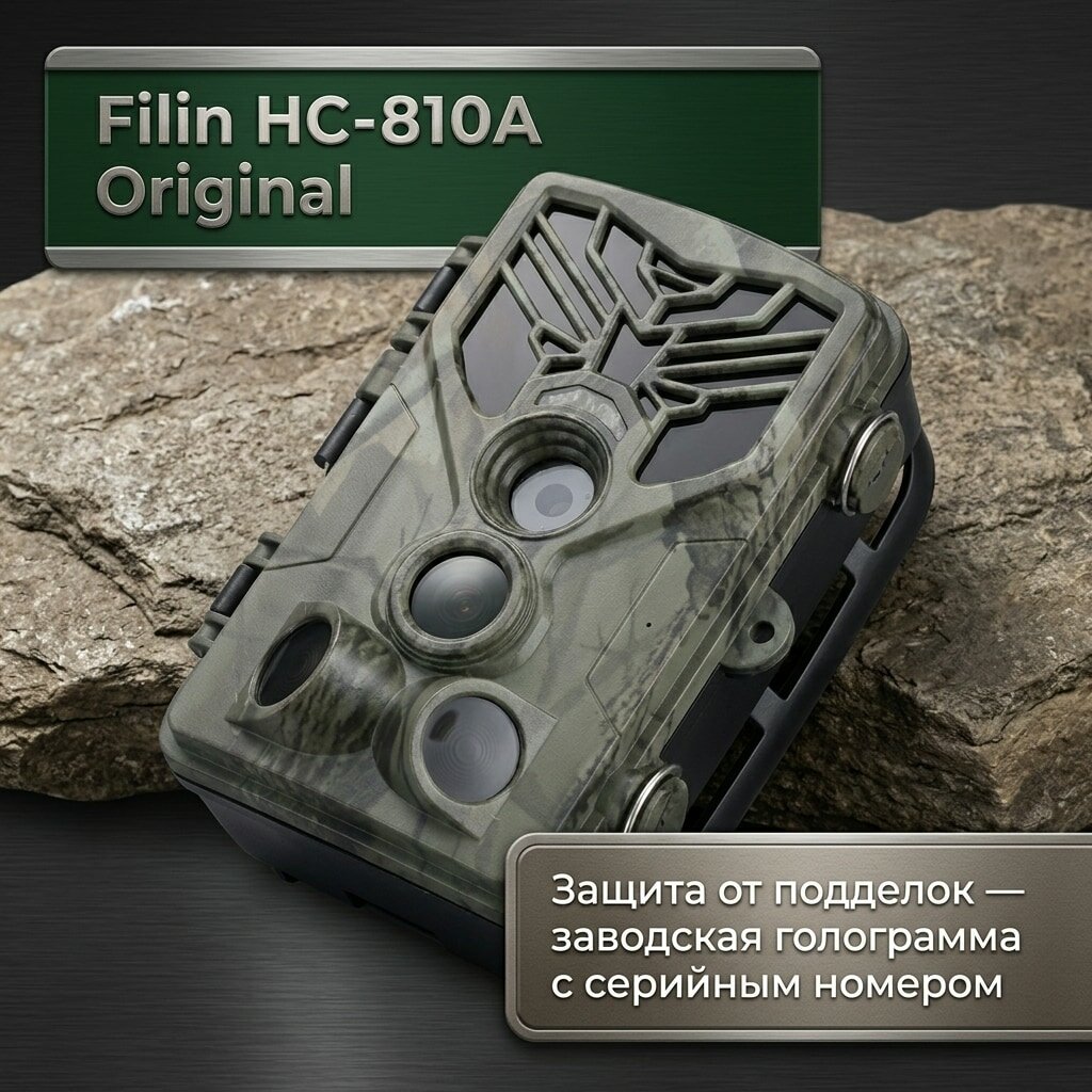 Фотоловушка для охраны дома с записью - Filin HC-810A камера для охоты