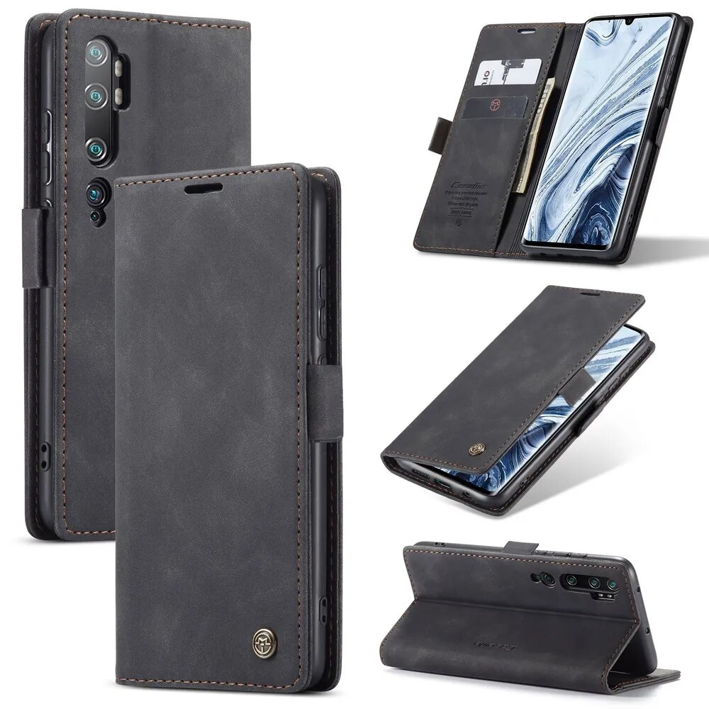 Чехол-книжка для Xiaomi Mi Note 10, Mi Note 10 Pro и Mi CC9 Pro (Сяоми Ми Ноут 10, Ноут 10 Про и Ксиаоми Ми СС9 Про), черный