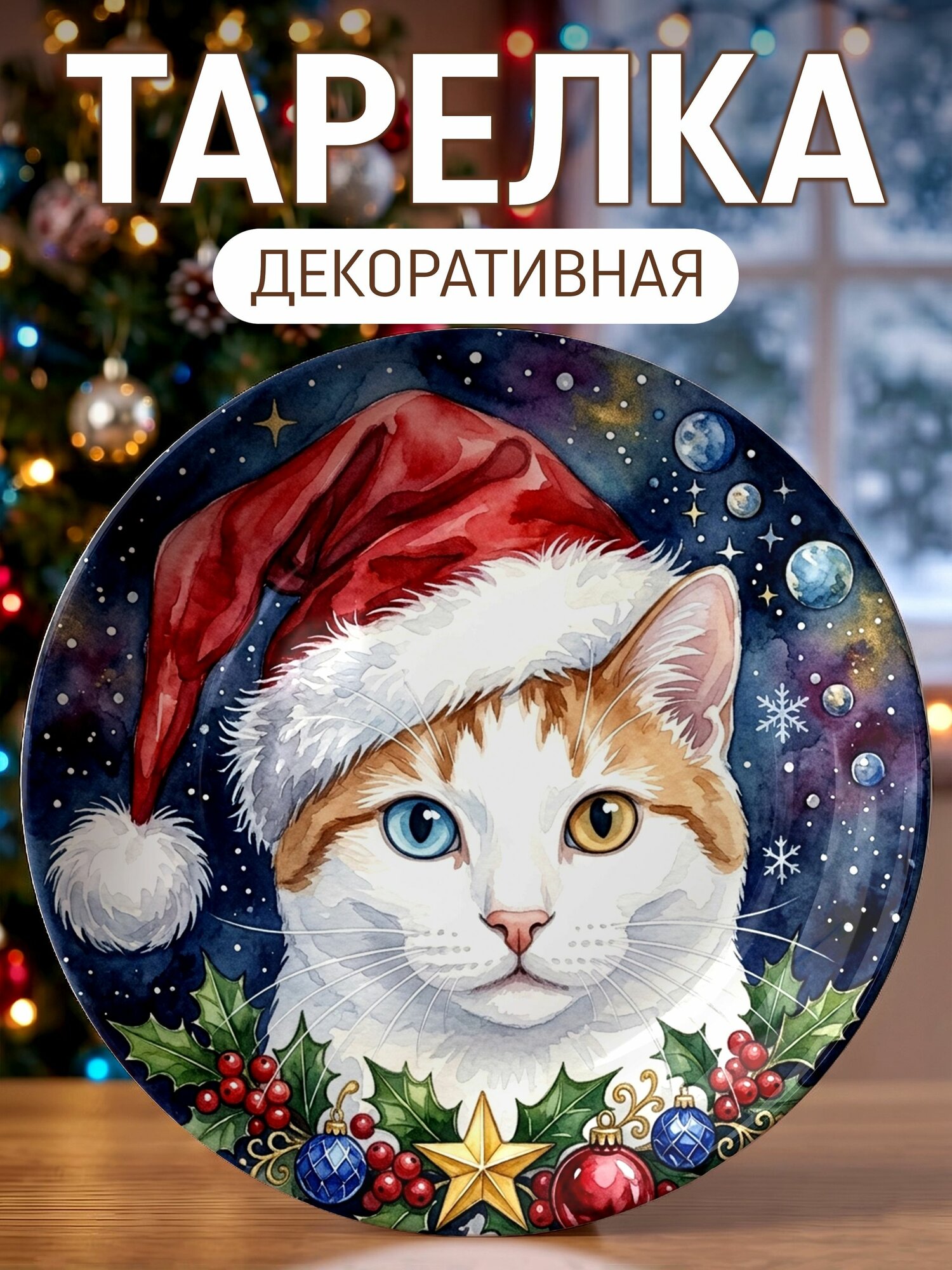 Тарелка декоративная Турецкий ван в шапочке