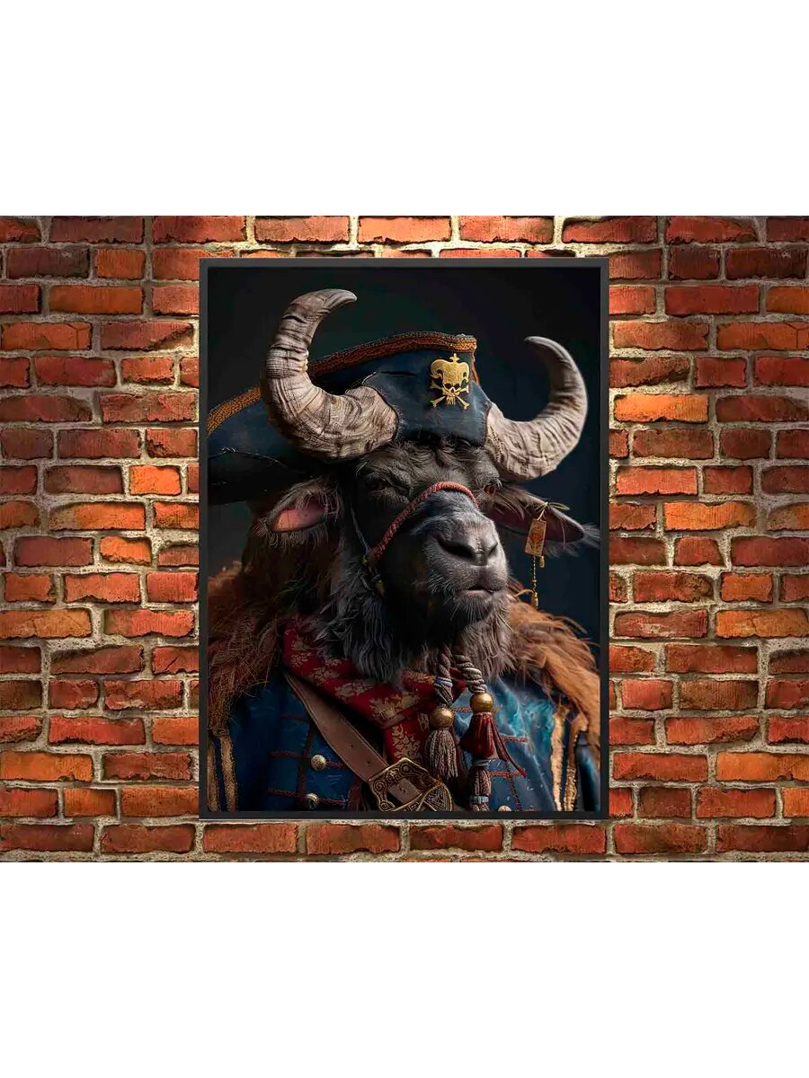 Як - сельскохозяйственное животное-Пират 4, Плакат 30x42см