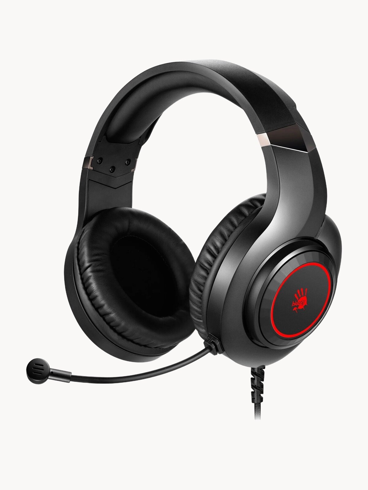 Гарнитура A4TECH Bloody G220 черный 2м мониторные (G220 AUX3.5-4PIN + USB)