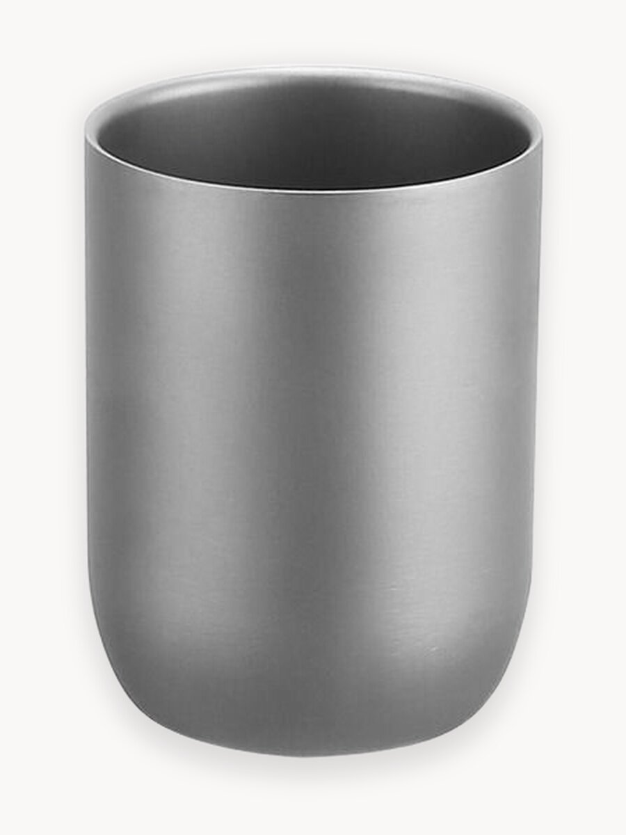 Титановая кружка с двойной стенкой: термостойкая, безопасная для еды, для отдыха на природе Прямая чашка 120ml