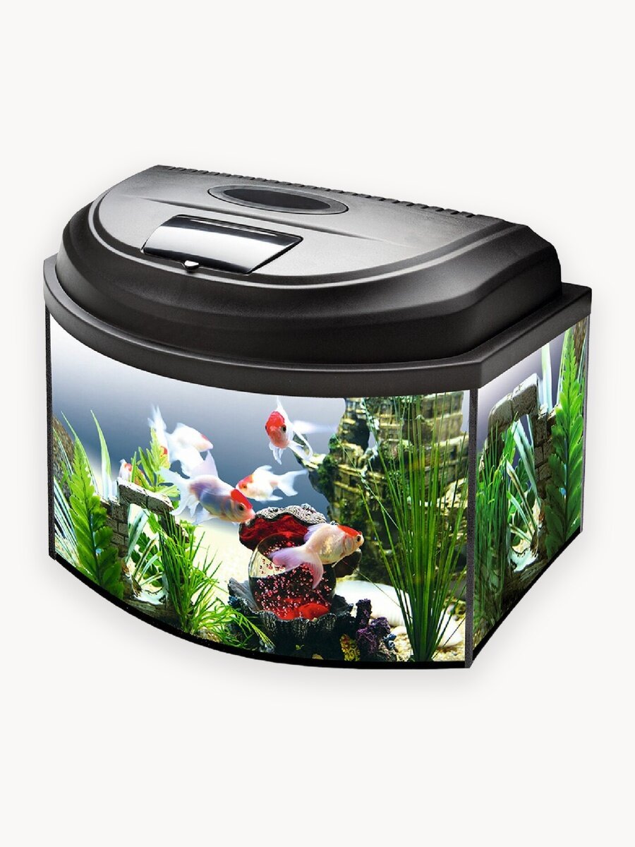 Аквариум AQUAEL AQUA4KIDS 2.0 40 фигурный, черный (20л)