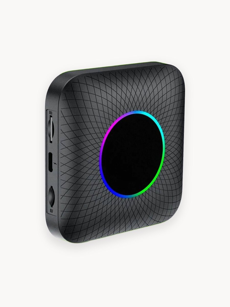 Carlink CarPlay TBox Ambient, Ai Box Rus Android 13 (Отправка и гарантия в России) - Память 6+128Gb - Процессор 8-ядерный Qualcomm - 4G (Sim)