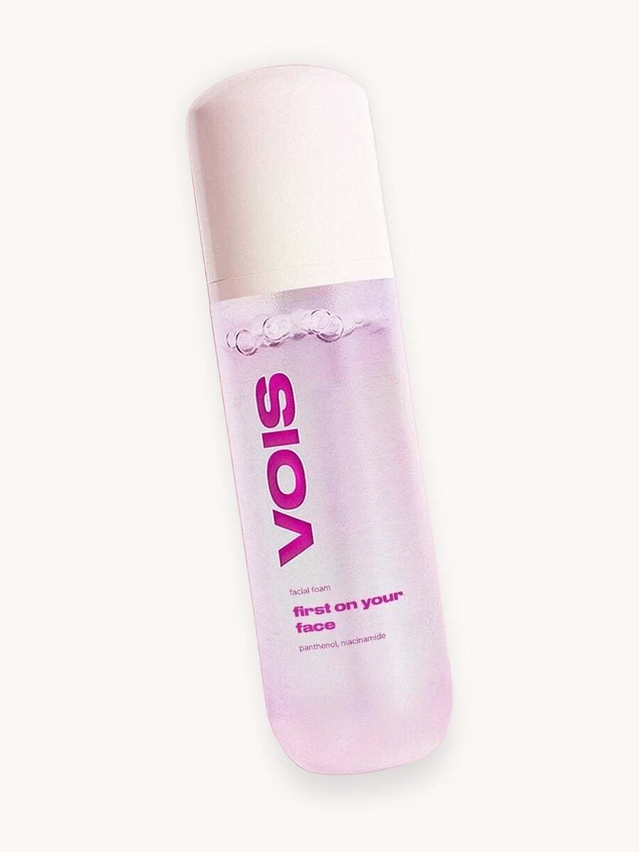 VOIS Пенка-мусс для умывания лица и снятия макияжа очищающая, увлажняющая с гиалуроновой кислотой 150 мл