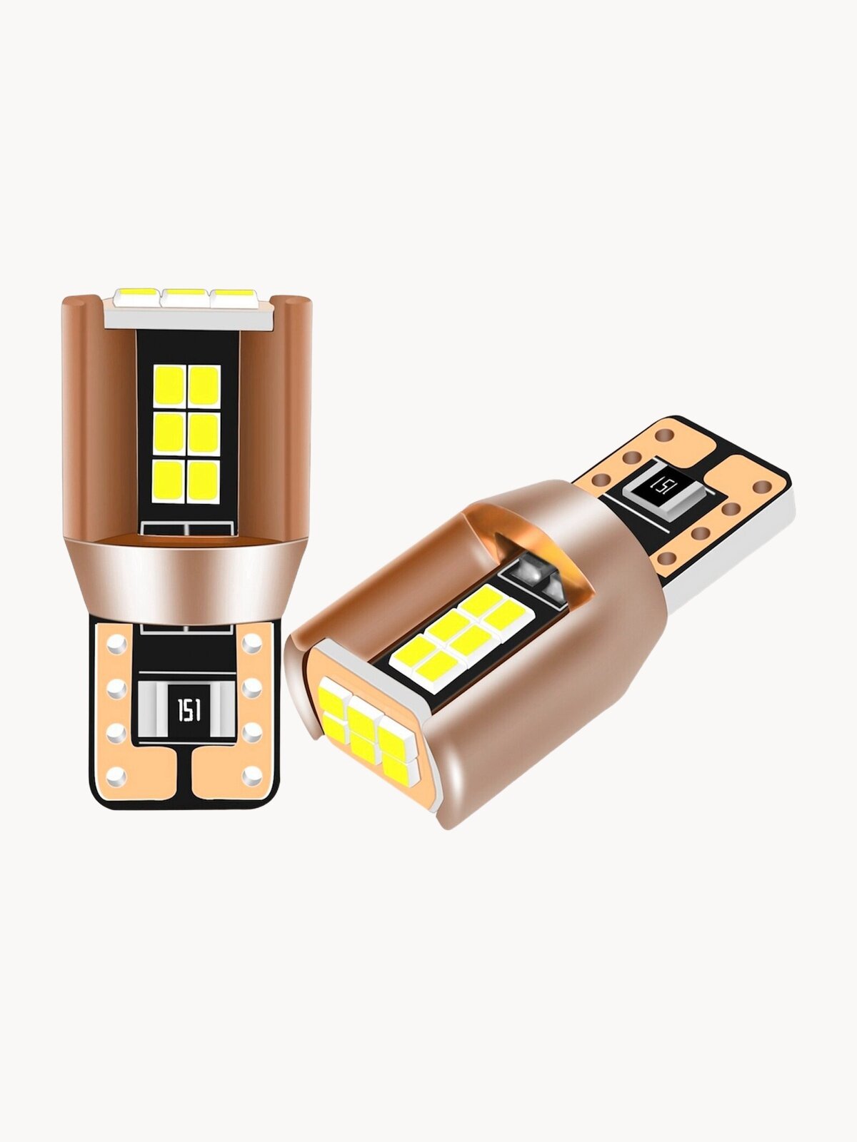 LED лампы светодиодные в габариты W5W T10 CANBUS 18SMD