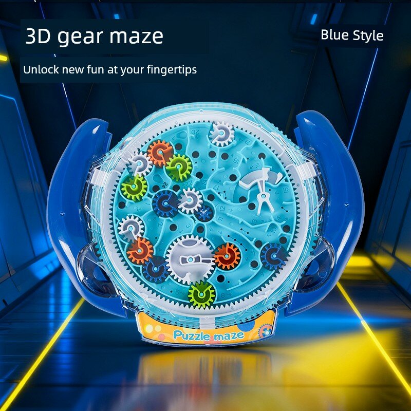 3D Роликовый Головоломка Мозаика Куб - Синий Цвет Образовательная Игрушка Для Детей