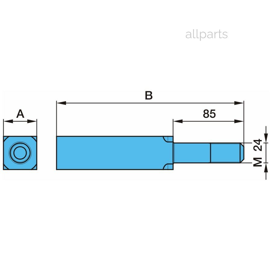 BPW 0317724170 палец кронштейна рессоры ! М24/40х140/225 \BPW