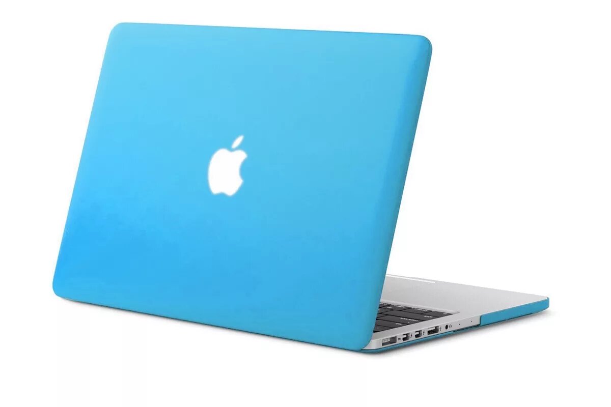 Чехол-накладка пластиковый для Apple Macbook Pro 13 "Gurdini", защитный кейс от царапин, голубой