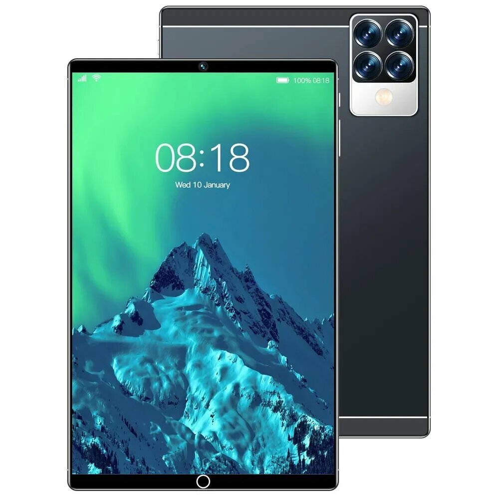 10.1" Электронная книга EvoTech Pad S19, Android 12 / 5G+Wi Fi + GPS+Две Sim-карты / Большой HD экран / Большой Ёмкости Игровой Офисный Планшетный Пк / планшет андроид игровой со стилусом / Планшет с клавиатурой / Лучший подарок, черный