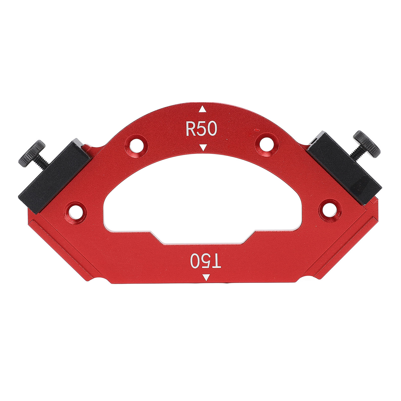 Шаблон для углового фрезерования R50 T50 из алюминиевого сплава, приспособление для закругления внутреннего и внешнего радиуса для деревообработки.
