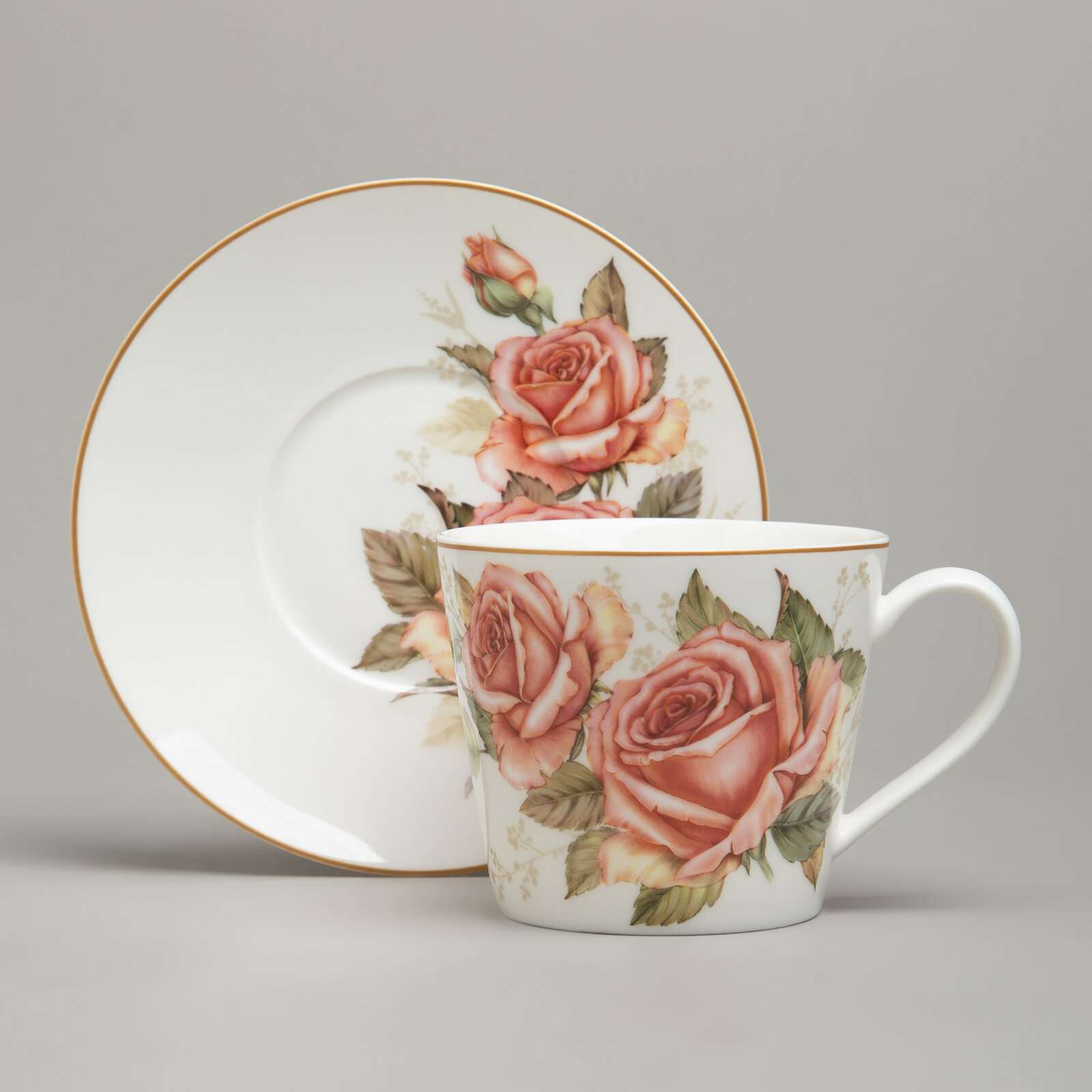 Чайная пара lefard корейская роза 300 мл KSG-590-675