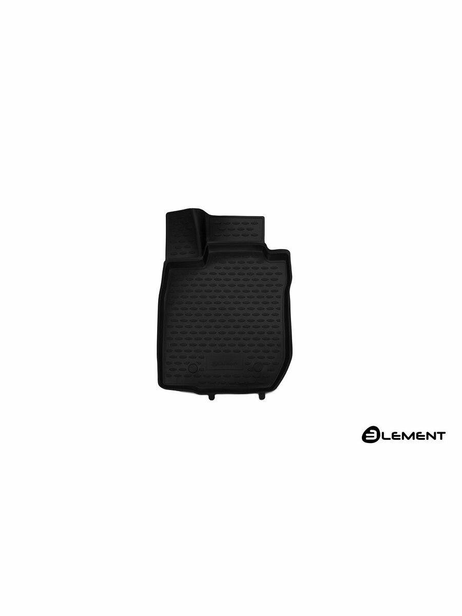 Коврик водительский 3D в салон RENAULT Logan, 2004-2009, 2010-2014, передний левый, 1 шт. (полиуретан) / Рено Логан