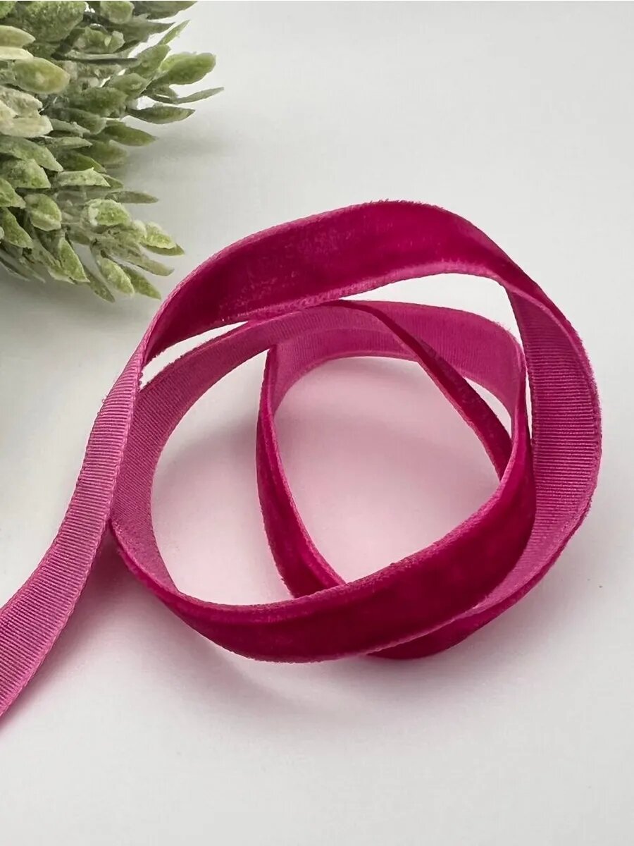 Бархатная лента Premium 1см (5м)