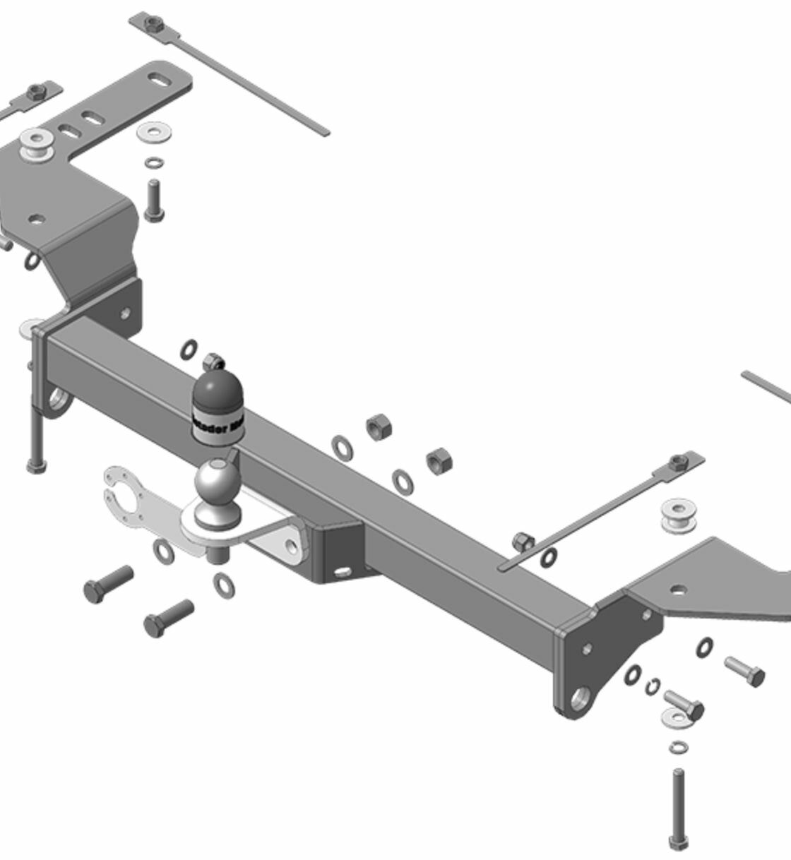 Фаркоп для Toyota Land Cruiser 200, Lexus LX MOTODOR.92503-FE