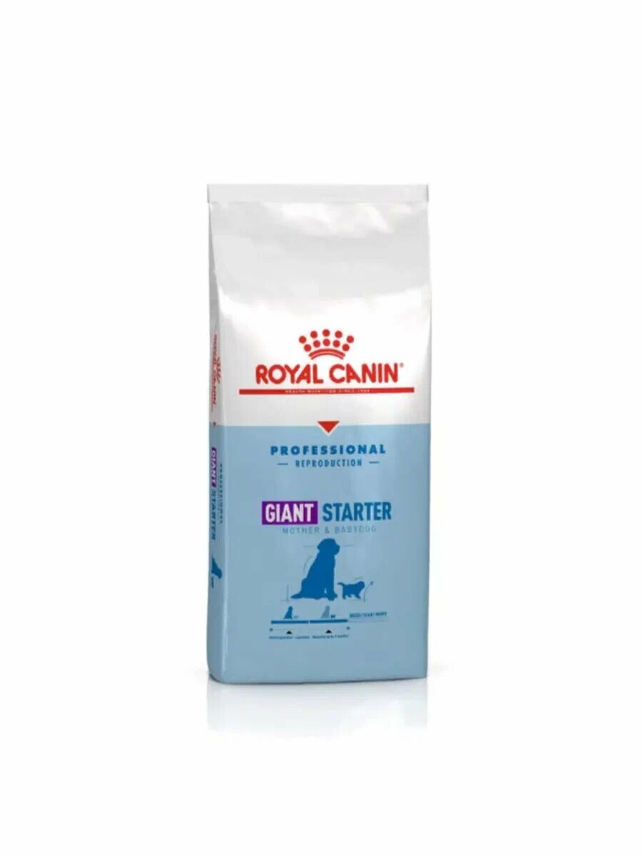 Корм для щенков очень крупных размеров до 2-х месяцев, беременных и кормящих сук, Royal Canin Giant Starter (Джайнт Стартер), сухой, 18 кг