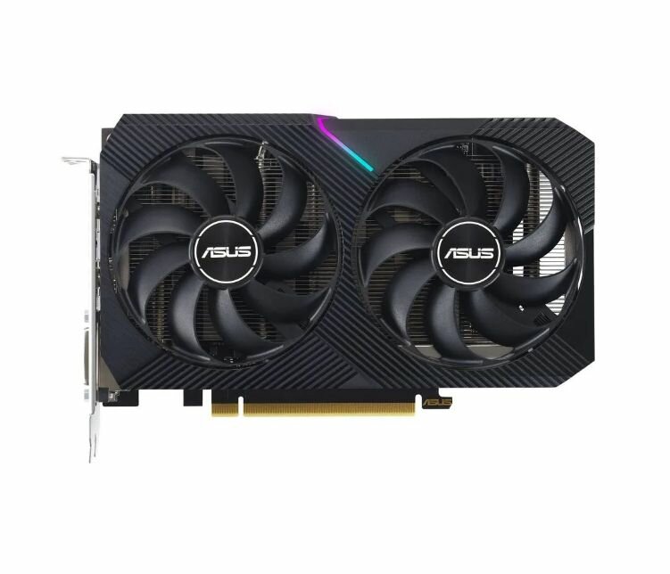 Видеокарта ASUS NVIDIA GeForce RTX 3050 DUAL OC (DUAL-RTX3050-O8G-V2) - PCI Express 4.0, 8 ГБ, GDDR6, 128 бит, HDMI, DisplayPort, GPU 1822 МГц