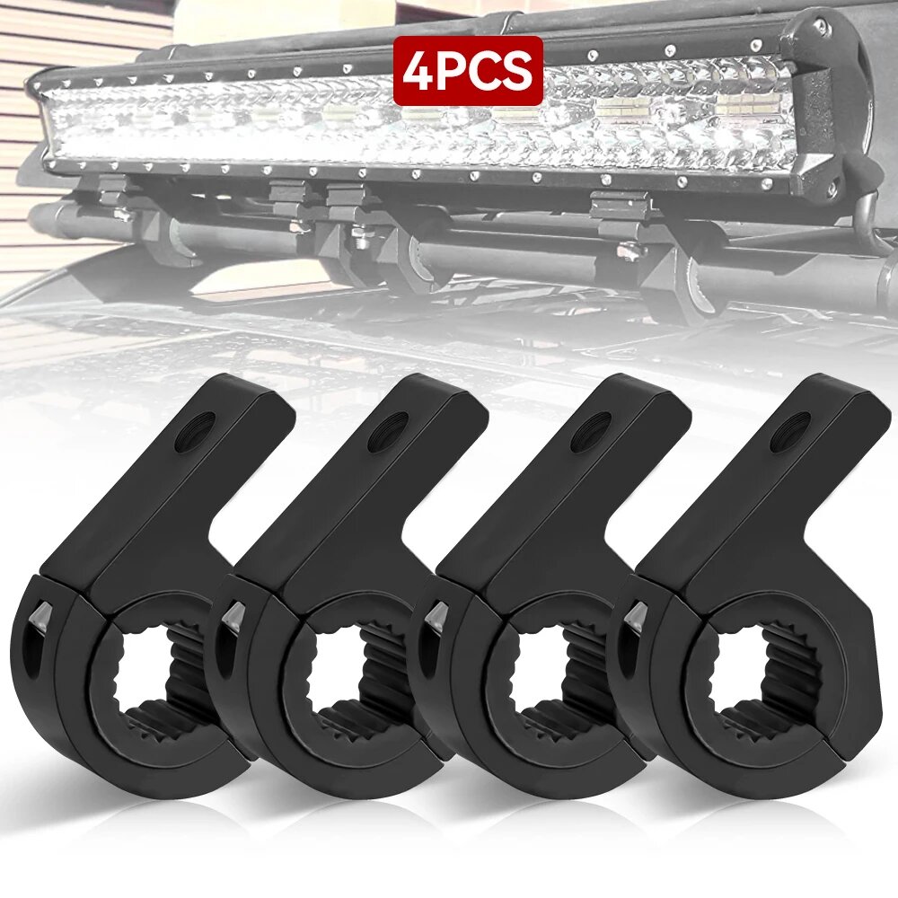 Кронштейны Для Светодиодных Фар Мотоцикла, Монтажные Зажимы, Держатель Трубки Для 4PCS 25-32mm